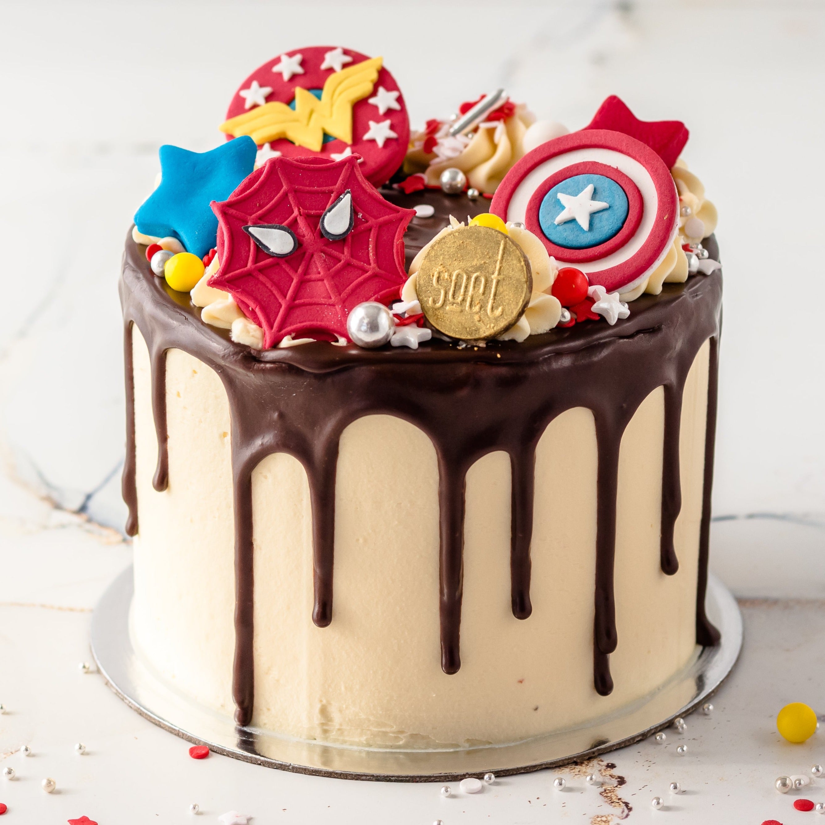 Superhero Themed Cakes Super Hero Kids Celebration Cake – Hotcakes