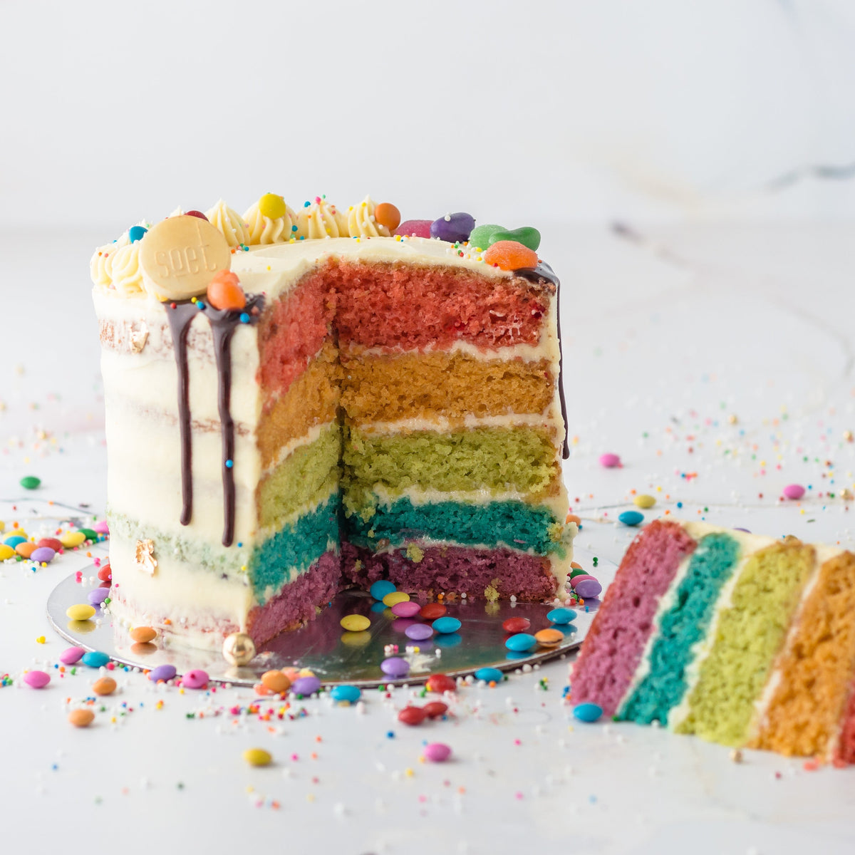 "Kids Party"15cm Rainbow Cake - Soet Cakes